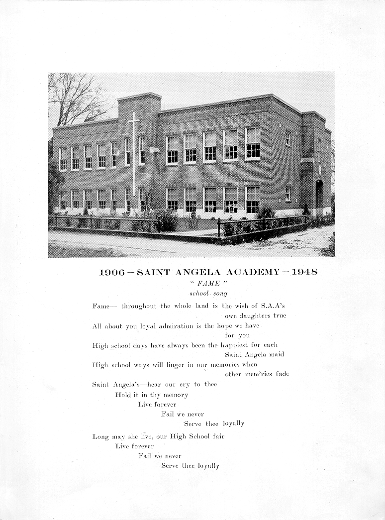 St. Angela Academy in Aiken SC - Fame 1948