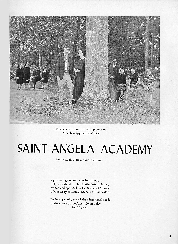 St. Angela Academy in Aiken SC - Fame 1971