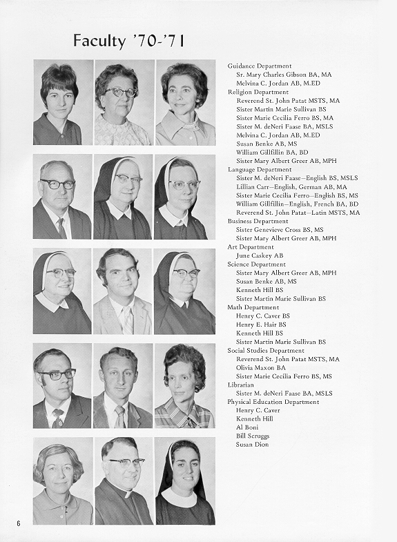 St. Angela Academy in Aiken SC - Fame 1971