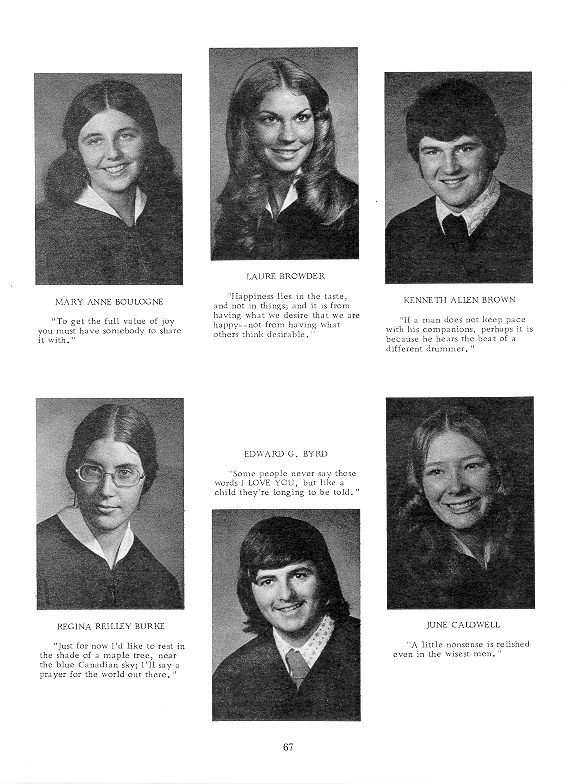 St. Angela Academy in Aiken SC - Fame 1974